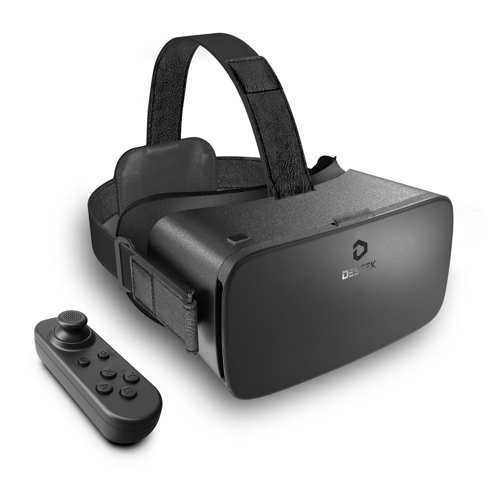 DESTEK V5 VR Headset with Bluetooth Controller Gift for Kids&Adults
