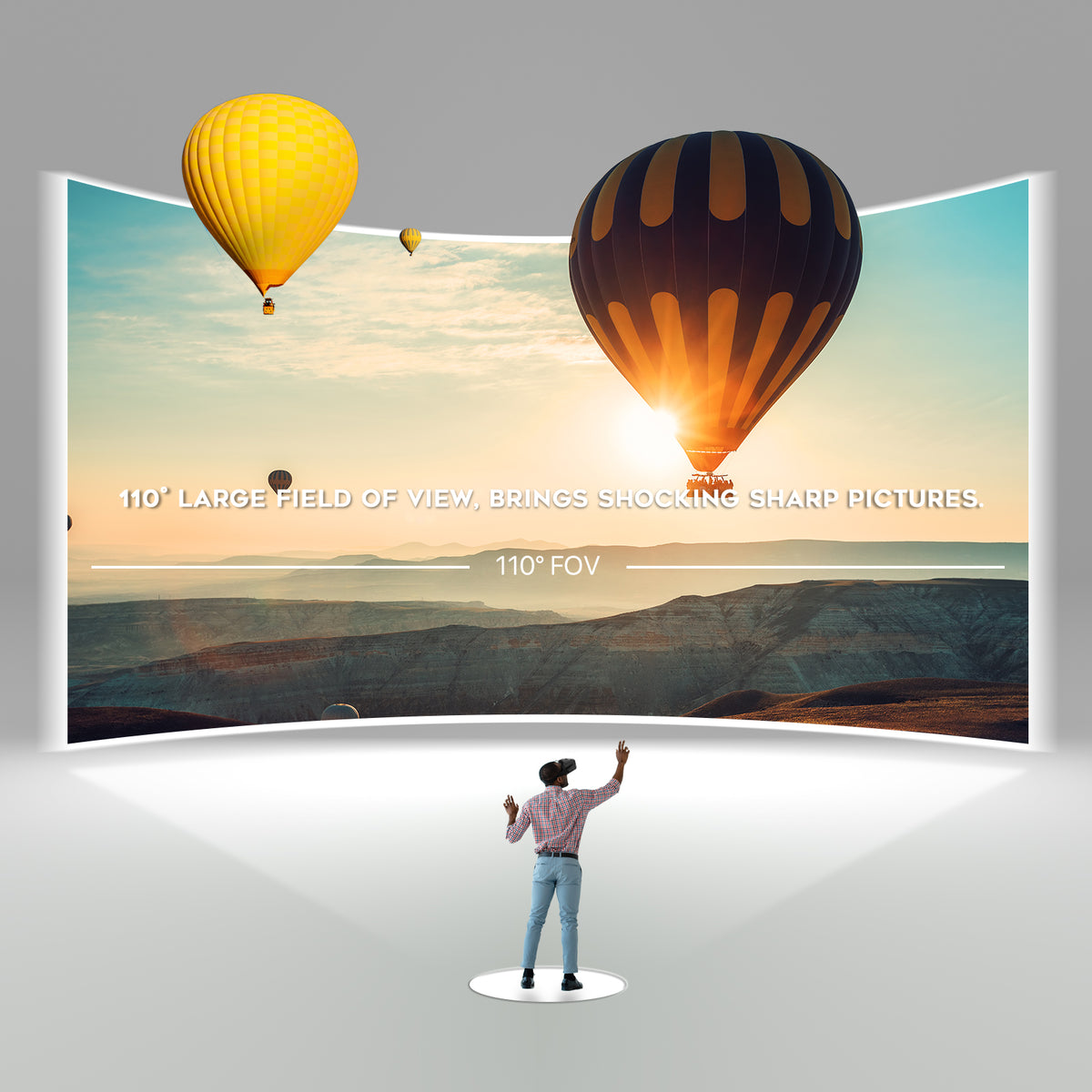 DESTEK V5 VR Headset Compatible Smartphones with 5.5-6.8inch Screen