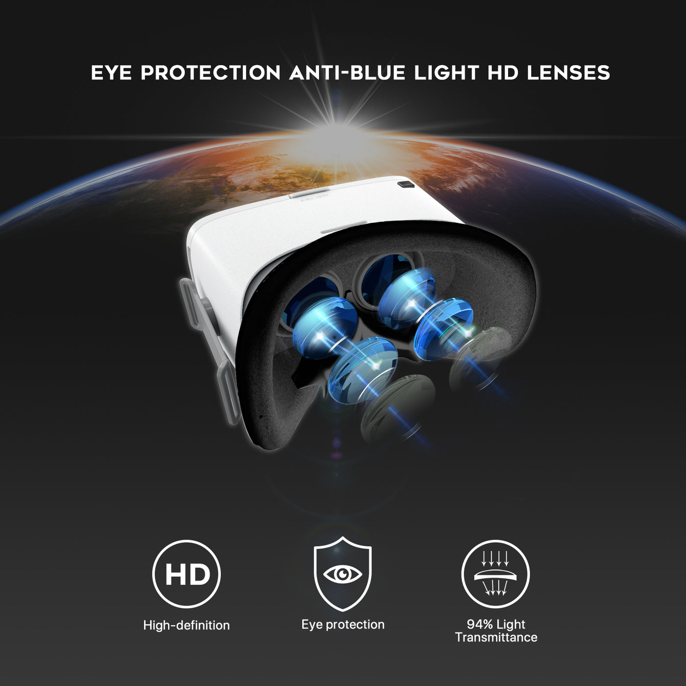 V5 VR Headset 3D Glasses for Smartphones with Bluetooth Controller